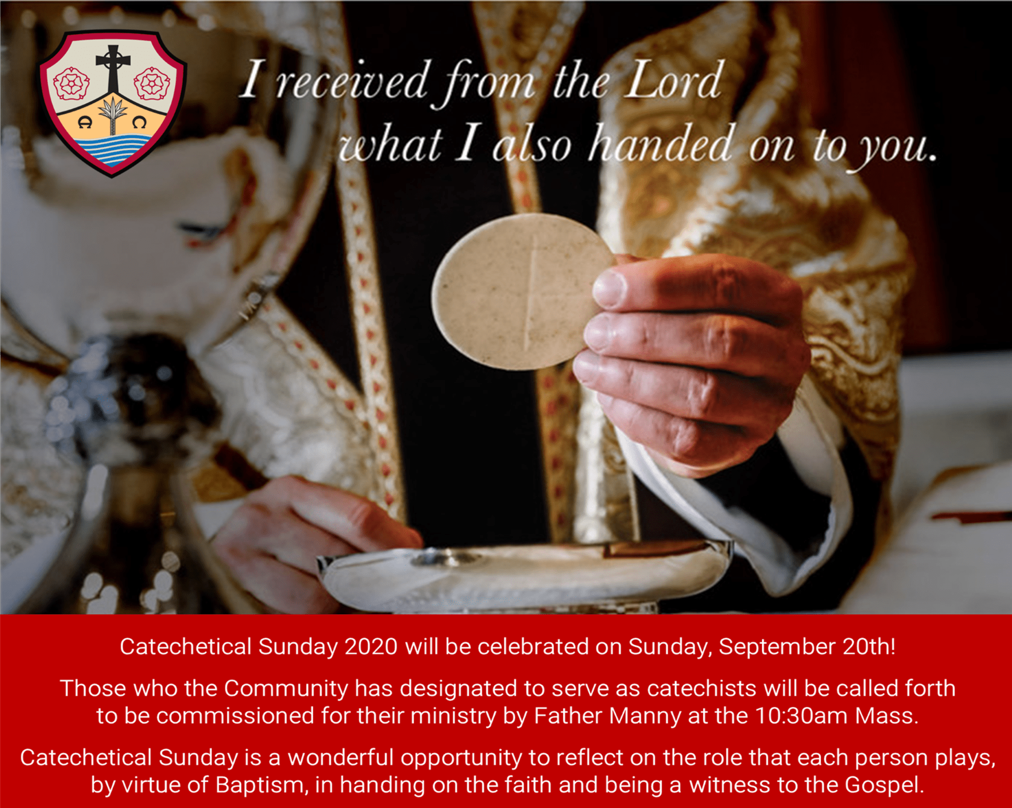 Catechetical Sunday to be Celebrated on September 20th – Church of the ...